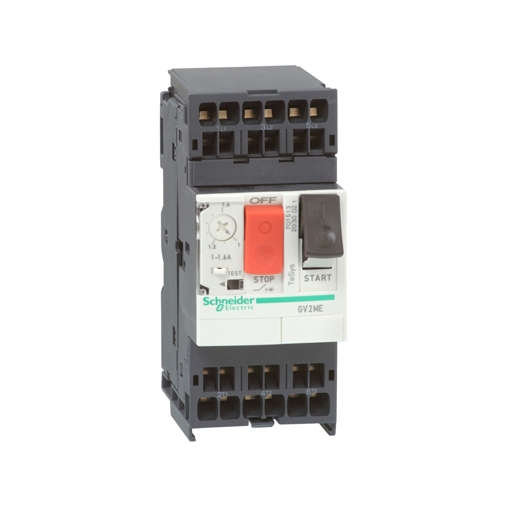 Guardamotor termomagnético GV-2 con terminales de resorte, 3P, 9-14A ...